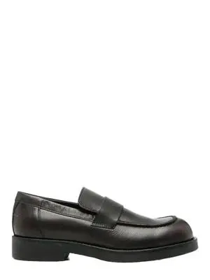 MAISON MARGIELA Logo-embossed Leather Loafers