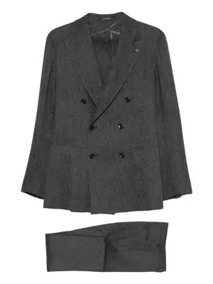 Tagliatore Pin-lapel Double-breasted Suit - Grey