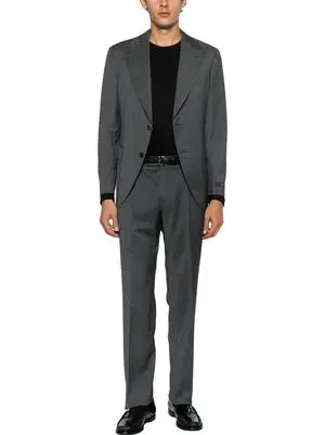 THE GIGI Single-breasted Tailored Suit - Grey
