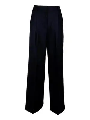 VIA MASINI 80 Pleated Wide-leg Trousers