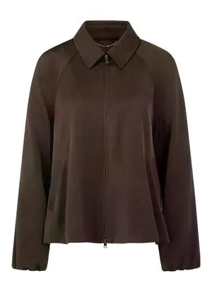 MARCCAIN Zip-up Raglan-sleeve Jacket - Brown