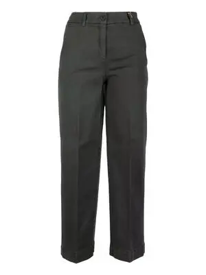 VIA MASINI 80 Straight-leg Trousers - Grey