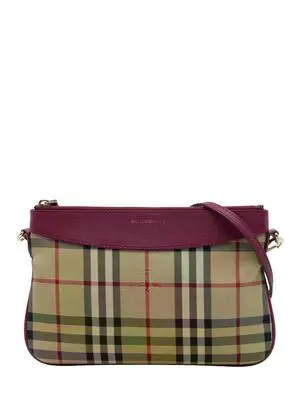 Burberry 2000-2017 Haymarket Check Canvas Peyton Crossbody Bag - Neutrals
