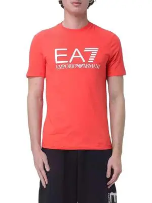 EA7 Logo-print T-shirt - Red