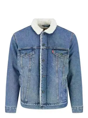 LEVI'S Sherpa-collar Denim Jacket - Blue