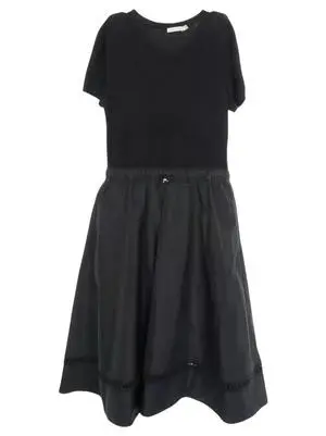 MONCLER 2000s Logo-embroidered Flared Dress