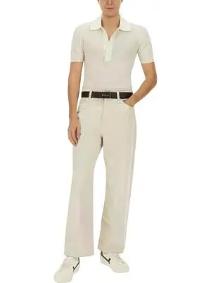 TOM FORD Short-sleeved Polo Shirt - Neutrals