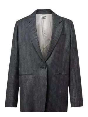 DRYKORN Mowtie Pinstriped Blazer - Grey