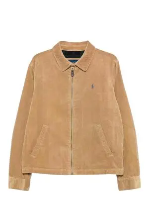 Polo Ralph Lauren Corduroy Logo-embroidered Jacket - Neutrals
