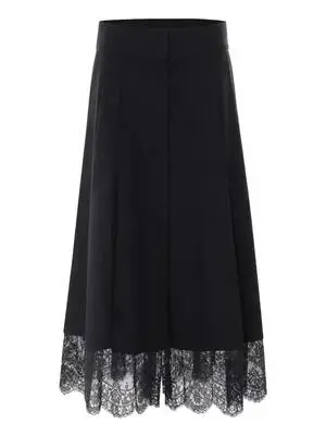 Zimmermann Lace-trim Culotte Trousers - Black
