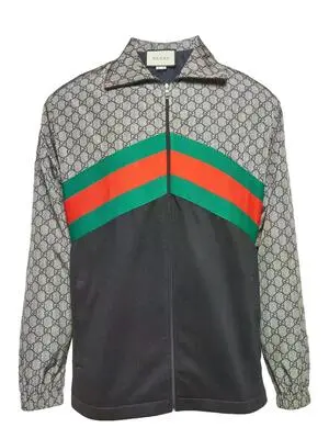 GUCCI Gg-pattern Web-stripe Jacket