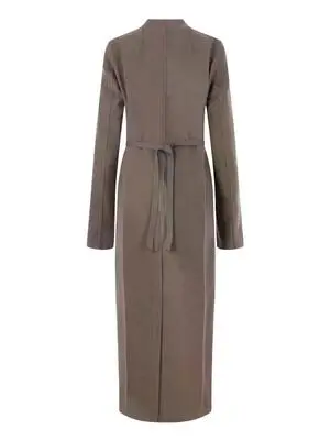 Rick Owens Belted Wrap-style Coat Brown