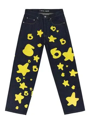 SP5DER Beluga Graphic-print Jeans - Blue