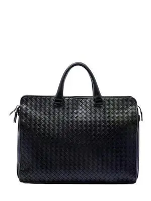 Bottega Veneta 2012-2026 Nappa Intrecciato Club Briefcase Business Bag - Black