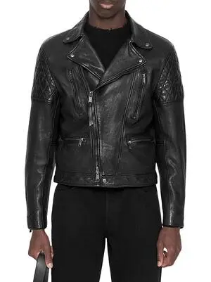 ALLSAINTS Reed Leather Biker Jacket - Black