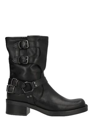 DIVINE FOLLIE Ankle Boots Size Leather - Black