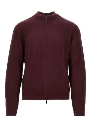 Emporio Armani Wool Cardigan - Red