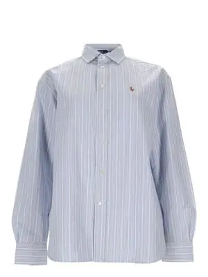 Polo Ralph Lauren Camicia Con Logo - Azure