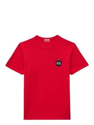 Kenzo 'KENZO Sounds' Slim T-shirt In Cotton Cherry
