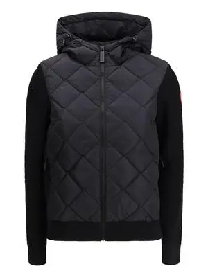 CANADA GOOSE Hybridge Quilted Knit Hooded Down Jacket