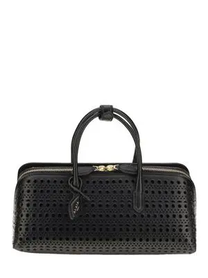 Alaïa Small Delta Nabuk Handbag - Black