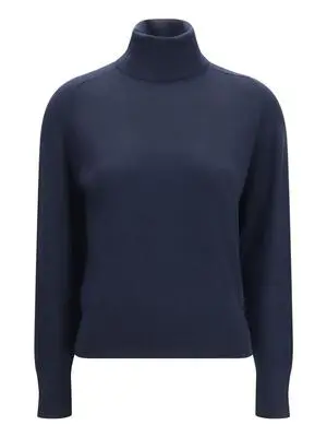 Loro Piana Piuma Cashmere Turtleneck Sweater - Blue