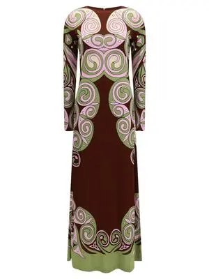 DOUBLE J Fitted A Line Dress Feale - Multicolour