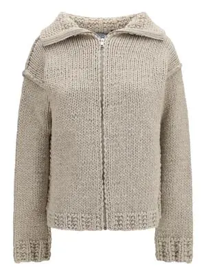 PRADA Wool Zip Cardigan
