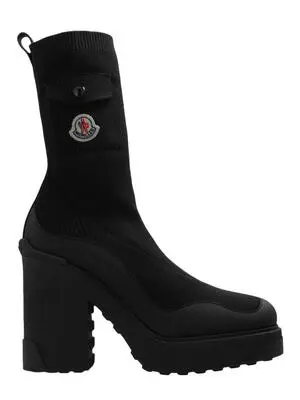 Moncler Splora Heeled Ankle Boots - Black