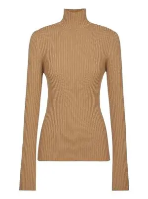 Chloé High-neck Knit Jumper - Brown