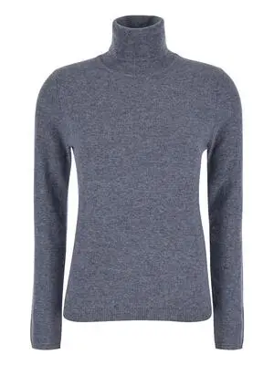 LEPLAIN Cashmere Turtleneck Sweater For - Grey