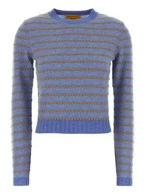 Guest In Residence Embroidered Cashmere Pebble Sweater - Printed