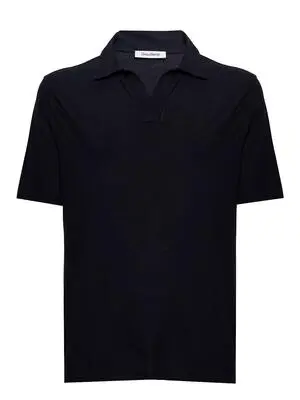 GAUDENZI Cotton Polo Shirt With Classic Collar And Short Sleeves - Blu