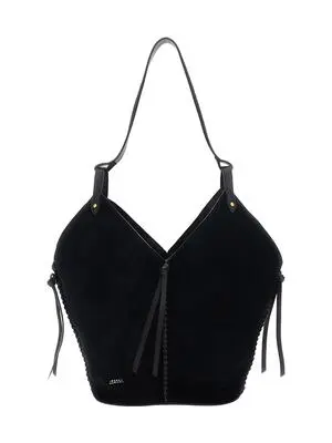 ISABEL MARANT ÉTOILE Isabel Marant Suede Knot-Detail Shoulder Handbag With Adjustable Single Strap, 40x48x21 Cm