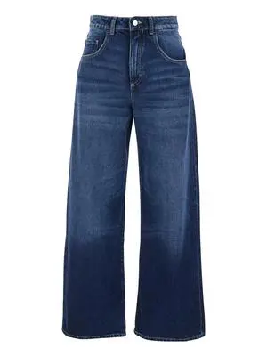 ICON DENIM LOS ANGELES Icon Denim Women's Wide Leg Jeans With Back Logo Patch