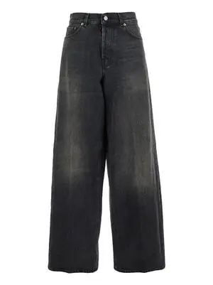 HAIKURE Bethany Logo Patch Wide-leg Denim Jeans For - Grey