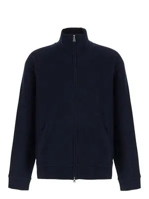NN.07 Wool High-neck Sweater With Long Sleeves - Blu