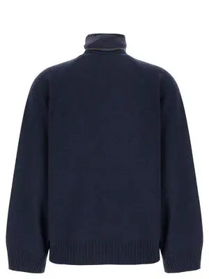 Brunello Cucinelli Jersey Dress With Elevated Drape - Blu