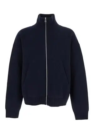 Axel Arigato Core Zip-up Jersey Sweater - Blu
