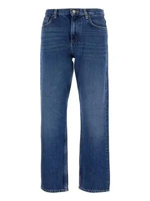 ROY ROGER'S Tilda Old Glory Regular-fit Lyocell Cotton Jeans With Logo Patch - Blu