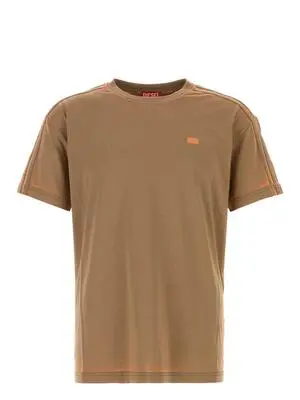 DIESEL® Blend Cotton T-wayan T-shirt - Brown