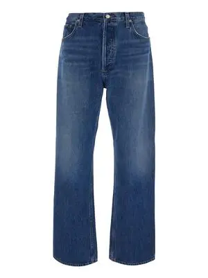 AGOLDE Magnus Regular-fit Logo Patch Denim Jeans For - Blu