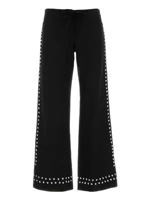 Gimaguas Studded Cotton Delya Trousers - Black