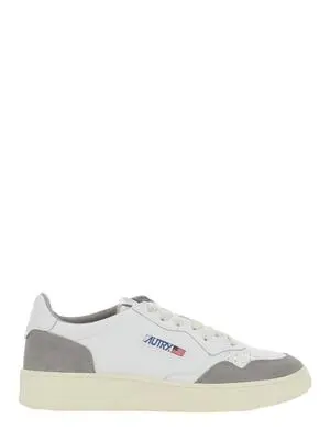 AUTRY Men's Autry Medalist Low-Top Sneaker With Logo Patch & Suede Details Grey