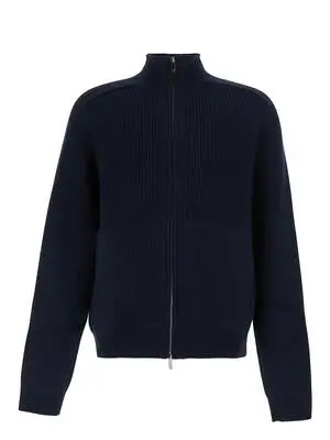 EMPORIO ARMANI Emporio Armani Corn Point V-Neck Tech Fabric Sweater For Men