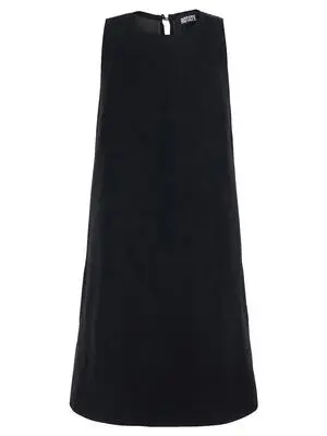 ROTATE BY BIRGER CHRISTENSEN Tech Fabric A-line Mini Dress With Sleeveless Back Closure - Black