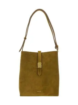 Soeur Bello Shoulder Handbag With Leather Details - Brown