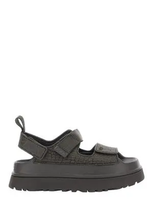 UGG Goldenglow Embossed Flat Sandals - Brown