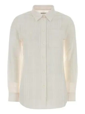 Burberry Embroidered Cotton Shirt - Checked