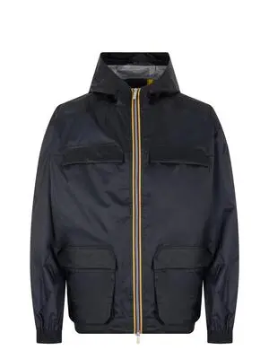 K-WAY Lightwind Hooded Windproof & Waterproof Lightweight Jacket - Black